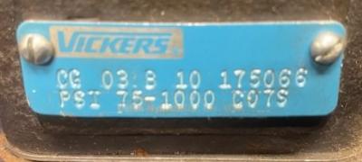 Vickers CG03B10 175066 Hydraulic Valve | Garden City Plastics